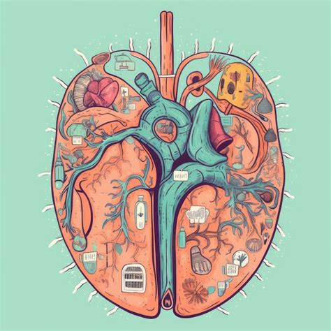 Premium Ai Image Human Internal Organs