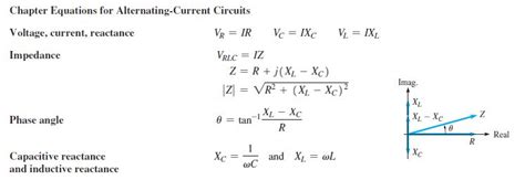Solved Use The Full Range Of Formulas In The Impedance