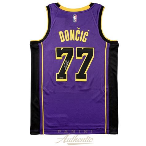 Luka Doncic Autographed Los Angeles Lakers Purple Nike Swingman Jersey
