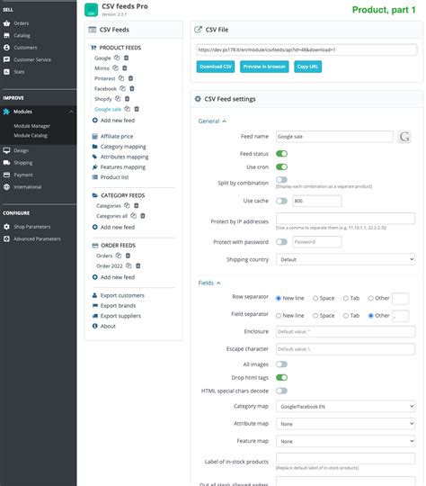Csv Feeds Pro Module Bl Modules Prestashop Modules And Tutorials