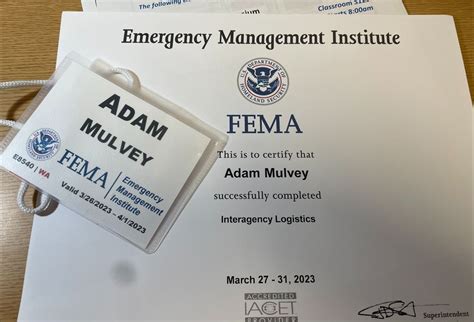Adam Paul Mulvey On Linkedin Just Finished Up My First Course At The Emergency Management