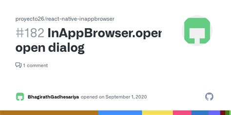 Inappbrowseropen Open Dialog · Issue 182 · Proyecto26react Native Inappbrowser · Github