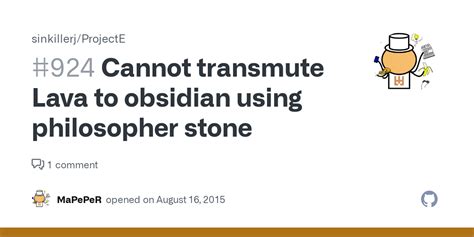 cannot transmute lava to obsidian using philosopher stone · issue 924