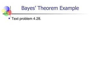 Bayes Law PPT Science