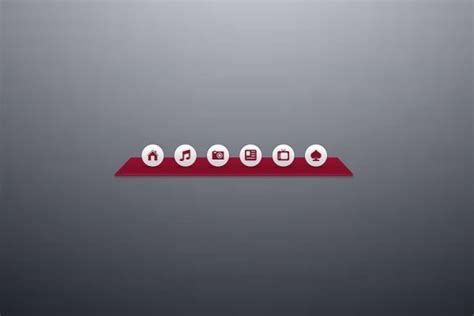 Red Dock Rainmeter Skin