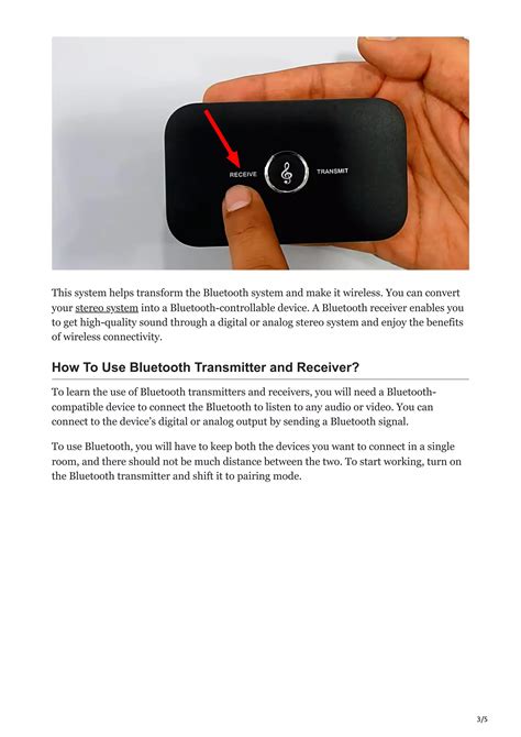 How Does Bluetooth Transmitter And Receiver Works PDF