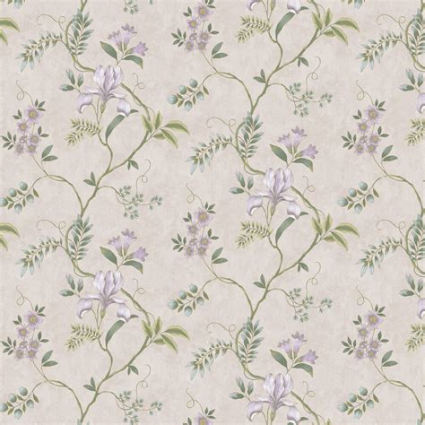 Dancing Iris By Albany Mauve Wallpaper Wallpaper Direct