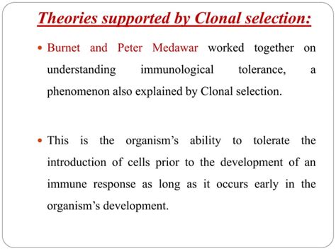 Clonal Selection Theory Pptx Genetics Science