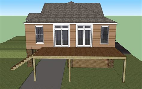 Addition With Deck Solid Construction