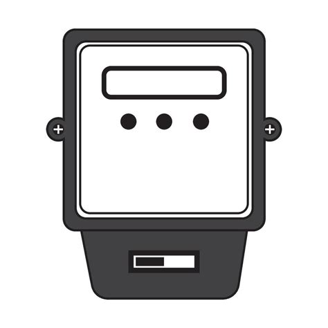 Electric Meter Icon Logo Vector Design Template 37204352 Vector Art At
