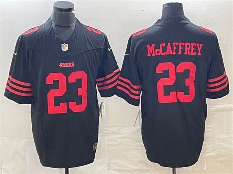 San Francisco 49ers 23 Christian Mccaffrey Black 2023 Fuse Vapor