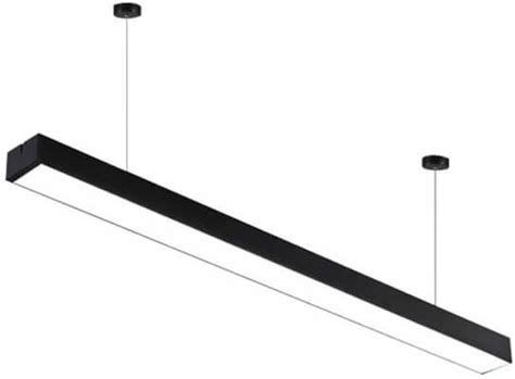 Lámpara Lineal Barra Led Colgante 36w Luz Neutra 4000k Blanco Y Negro