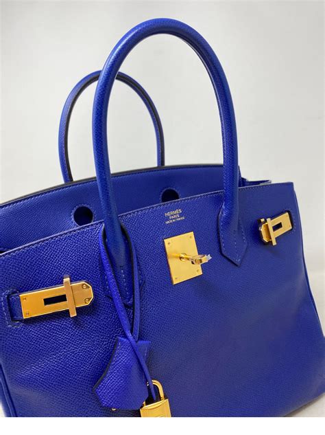 Hermes Bleu Electrique Birkin 30 Bag At 1stdibs