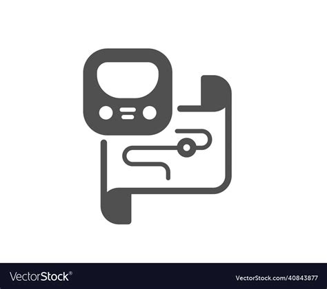 Metro Map Icon Underground Subway Sign Royalty Free Vector