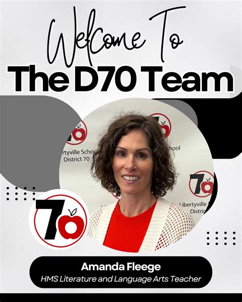 Libertyville District 70 Welcomes New Highland Middle School English Language Arts Teacher