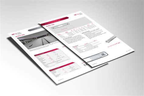 Datasheet Design Layout Behance