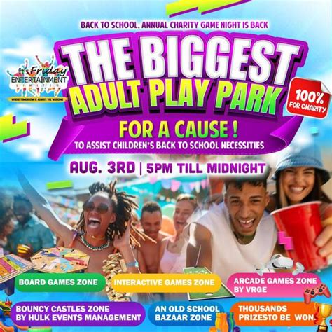 Island E Tickets • Biggest Adult Play Park For A Cause