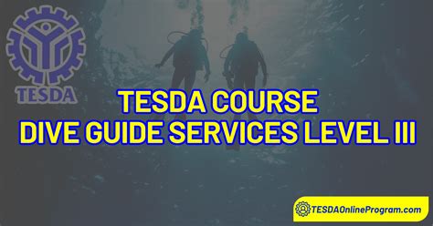 Tesda Dive Guide Services Level Iii Course Tesda Online Program