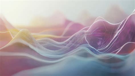 Dynamic Investment Fluctuation Visualization In Abstract Curves Digital