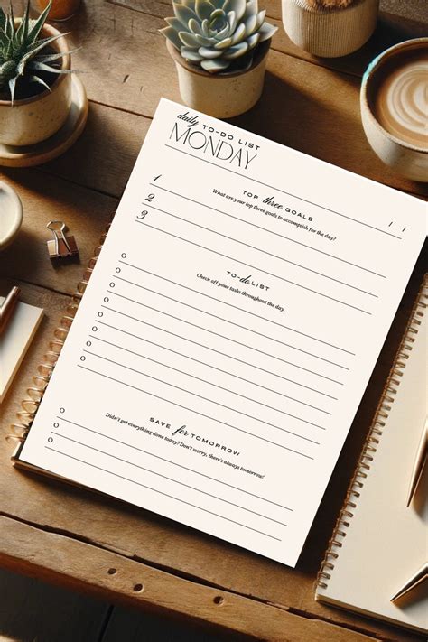 2024 Daily Planner Printable PDF Weekly Task Organizer With To Do List