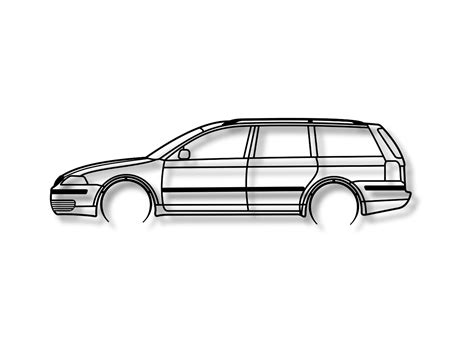 Passat B5 Laser Cut Car Vector Design Graphic By Vectorvision