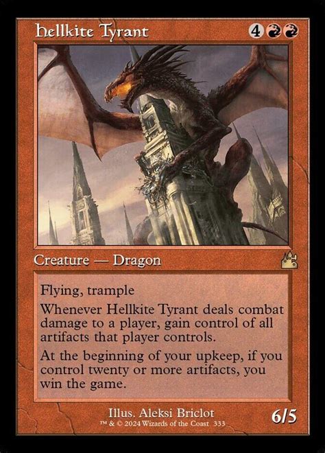 Hellkite Tyrant Retro Frame 333 Prices Magic Ravnica Remastered