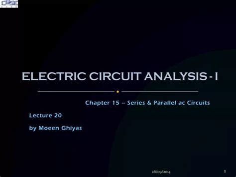 PPT ELECTRIC CIRCUIT ANALYSIS I PowerPoint Presentation Free Download ID 4828923