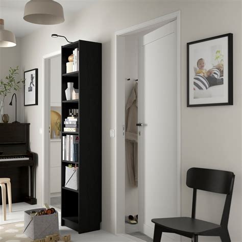 Billy Bookcase Black Oak Effect 40x28x202 Cm Ikea