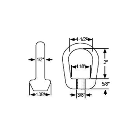 3 8 Forged Steel Weldless Eye Nut Black