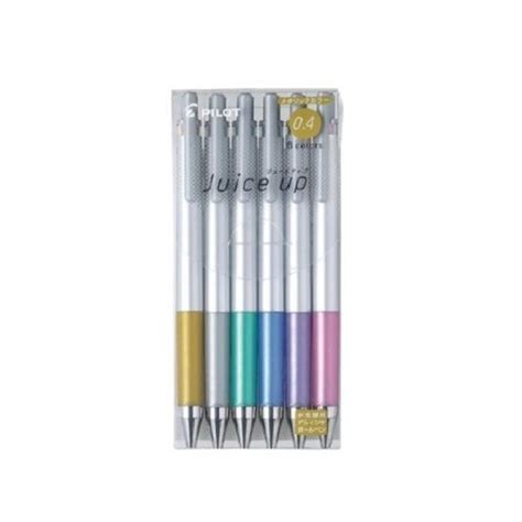 파이롯트 쥬스업 젤 잉크 중성펜 메탈릭 컬러 6색 세트 04mm 펜앤펜슬