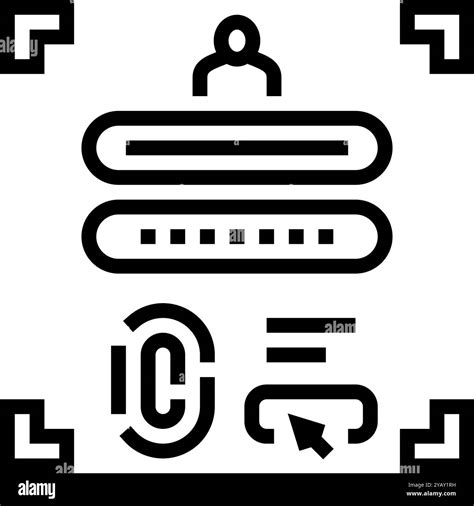 Password Biometrics Integration Line Icon Vector Illustration Stock Vector Image And Art Alamy