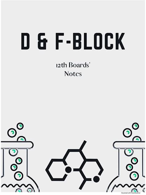 D And F Block Notes Pdf
