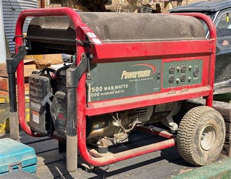 Powermate 7500w Portable Generator Beckort Auctions Llc