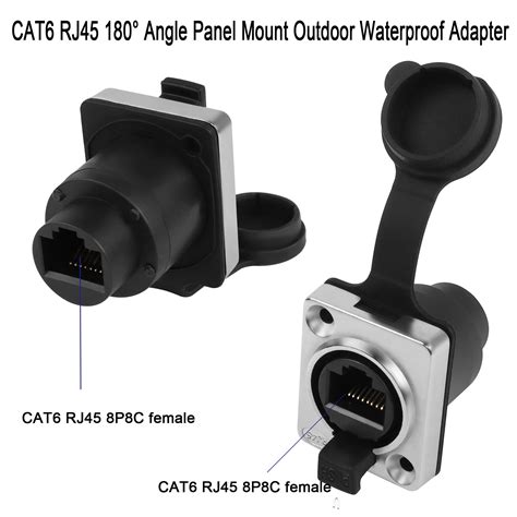 Rj45 Panel Mount Waterproof Adapter Network Coupler Assembly