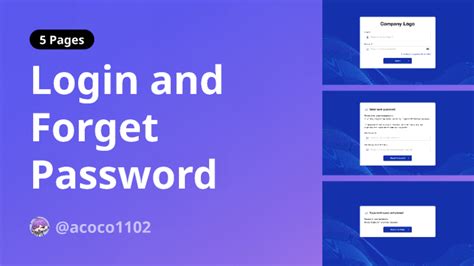 Login And Forget Password Figma