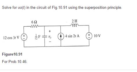 Solved Solve The Vo T In The Circuit Of Using The Chegg Com
