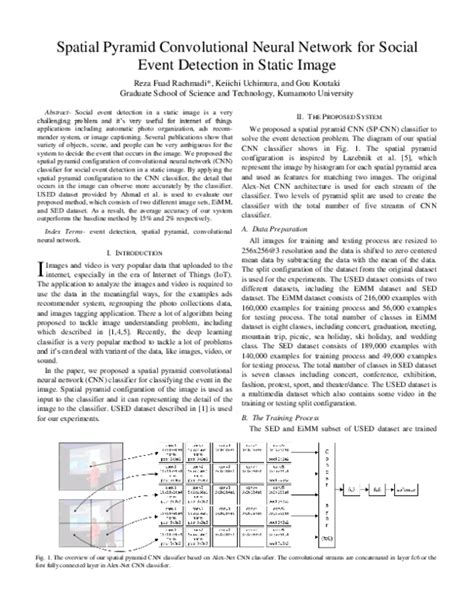 Pdf Spatial Pyramid Convolutional Neural Network For Social Event