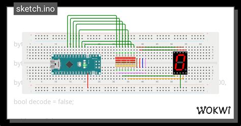 Seven Segment Shorted Wokwi Esp32 Stm32 Arduino Simulator