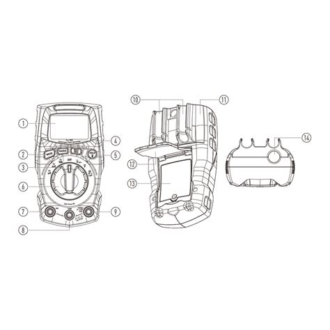 Techni Pro Tnp101 True Rms Compact Multimeter 600v 10a Acdc Tnp