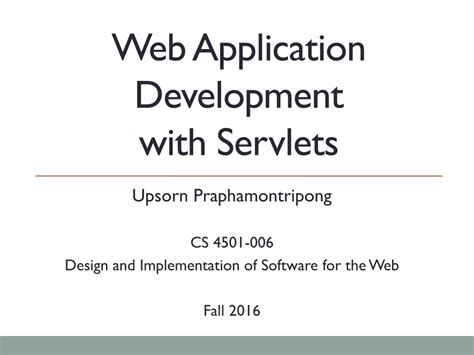 Ppt Web Application Development With Servlets Powerpoint Presentation