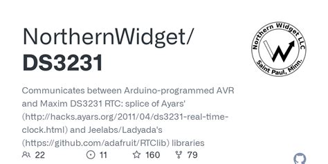 GitHub NorthernWidget DS Communicates Between Arduino Programmed AVR And Maxim DS RTC