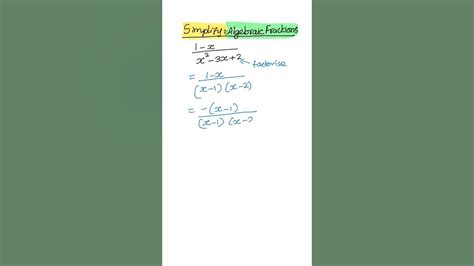 Simplify By Factorisationalgebrasimplifymathseasy Youtube