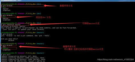 git 切换分支 拉取远程分支 到本地 查看分支 删除本地分支 删除远程分支 本地拉取远程指定分支并切换 避免本地分支污染 csdn博客