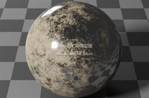 灰尘金属合金贴图 Blender材质球纹理贴图模型下载 Blender3d模型库