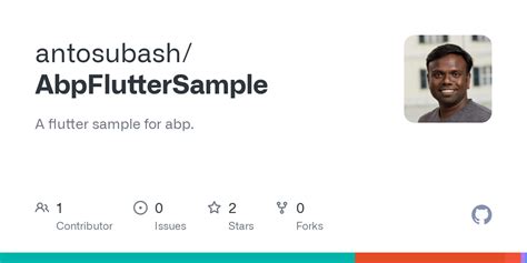 Github Antosubash Abpfluttersample A Flutter Sample For Abp