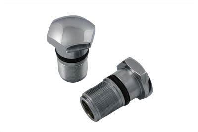 35mm Fork Tube Plug Set Chrome