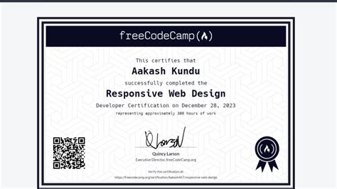 Aakash Kundu On Linkedin Im Happy To Share That Ive Obtained A New Certification Responsive Web
