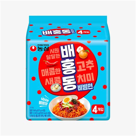 농심 배홍동비빔면137g 4입 배민스토어