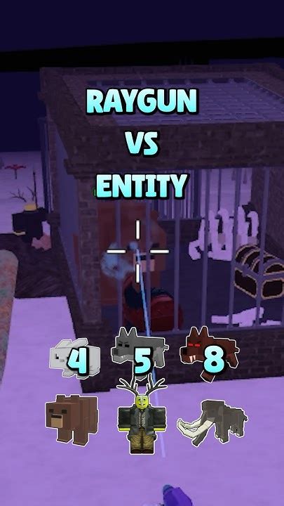 Raygun Vs Entity 99 Nights In The Forest Roblox Youtube