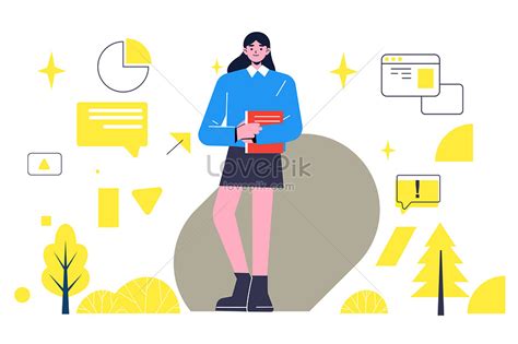 비즈니스 플랫 그림 벡터 일러스트레이션 일러스트 무료 다운로드 Lovepik